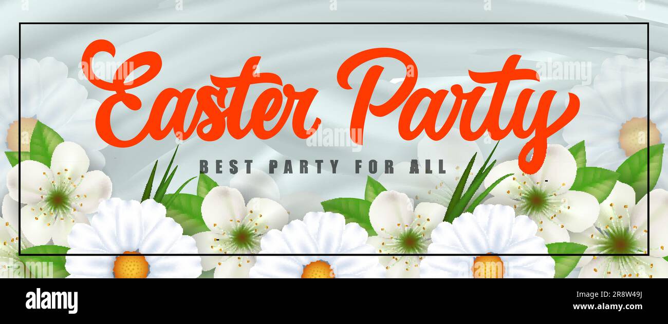 Easter Party for All Festive Banner Design Stock Vector Image & Art - Alamy