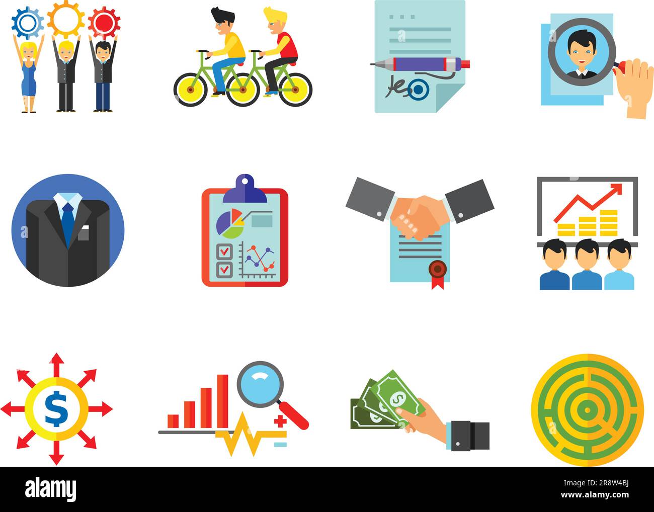 Business Icon Set Stock Vector Image & Art - Alamy