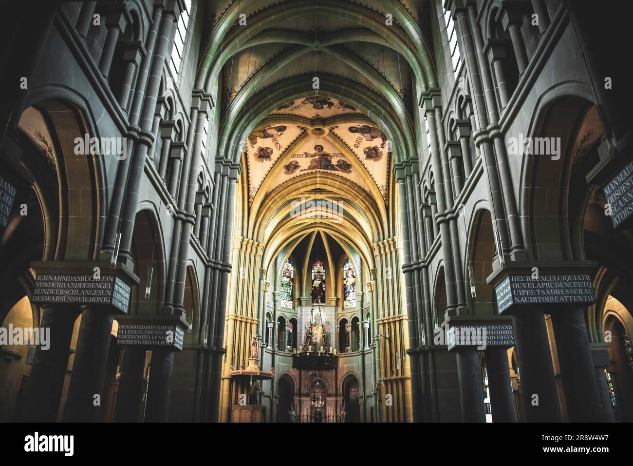 The Beautiful Interior of Bern Cathedral - Switzerland Stock Photo - Alamy