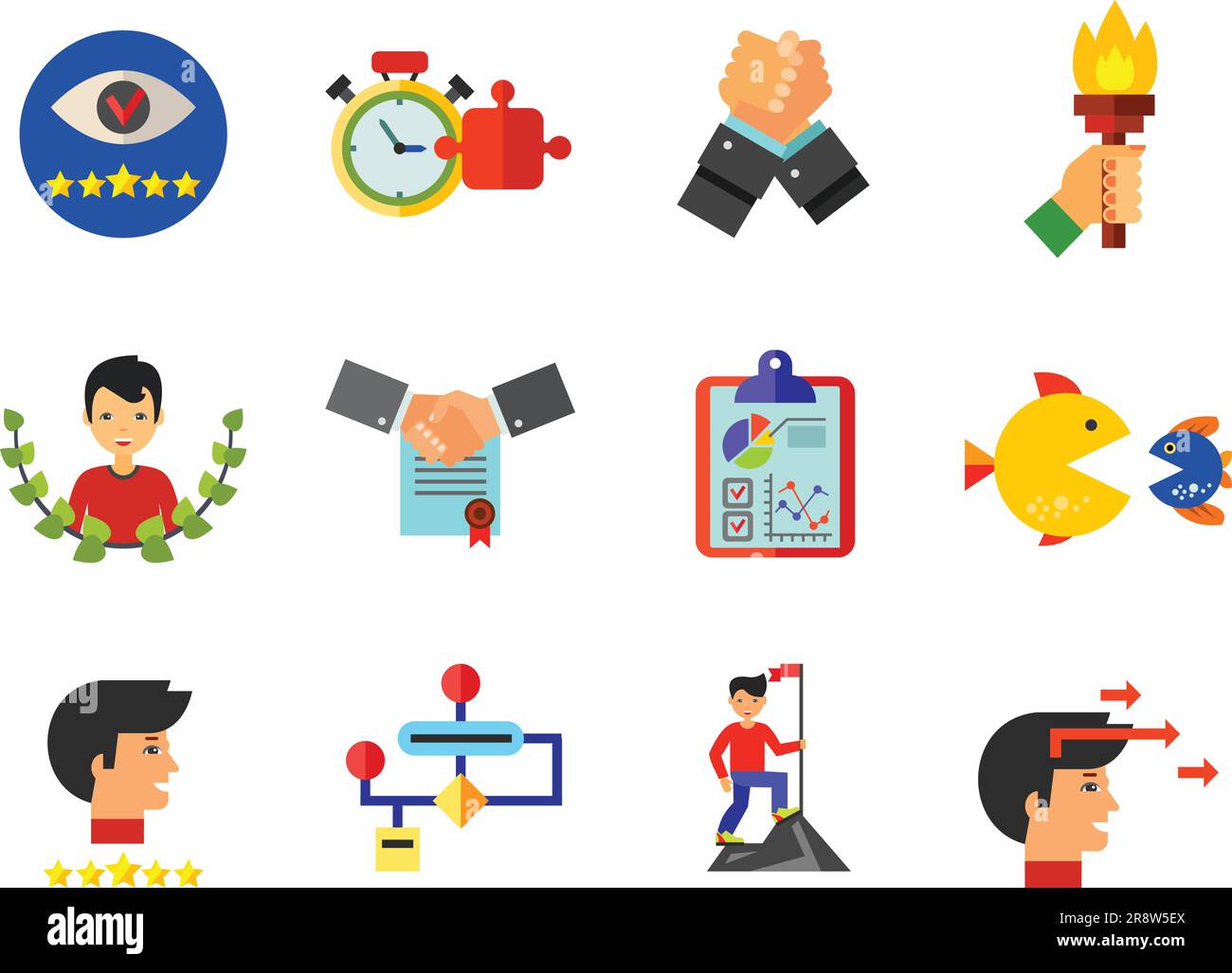 Business Planning Icon Set Stock Vector Image & Art - Alamy