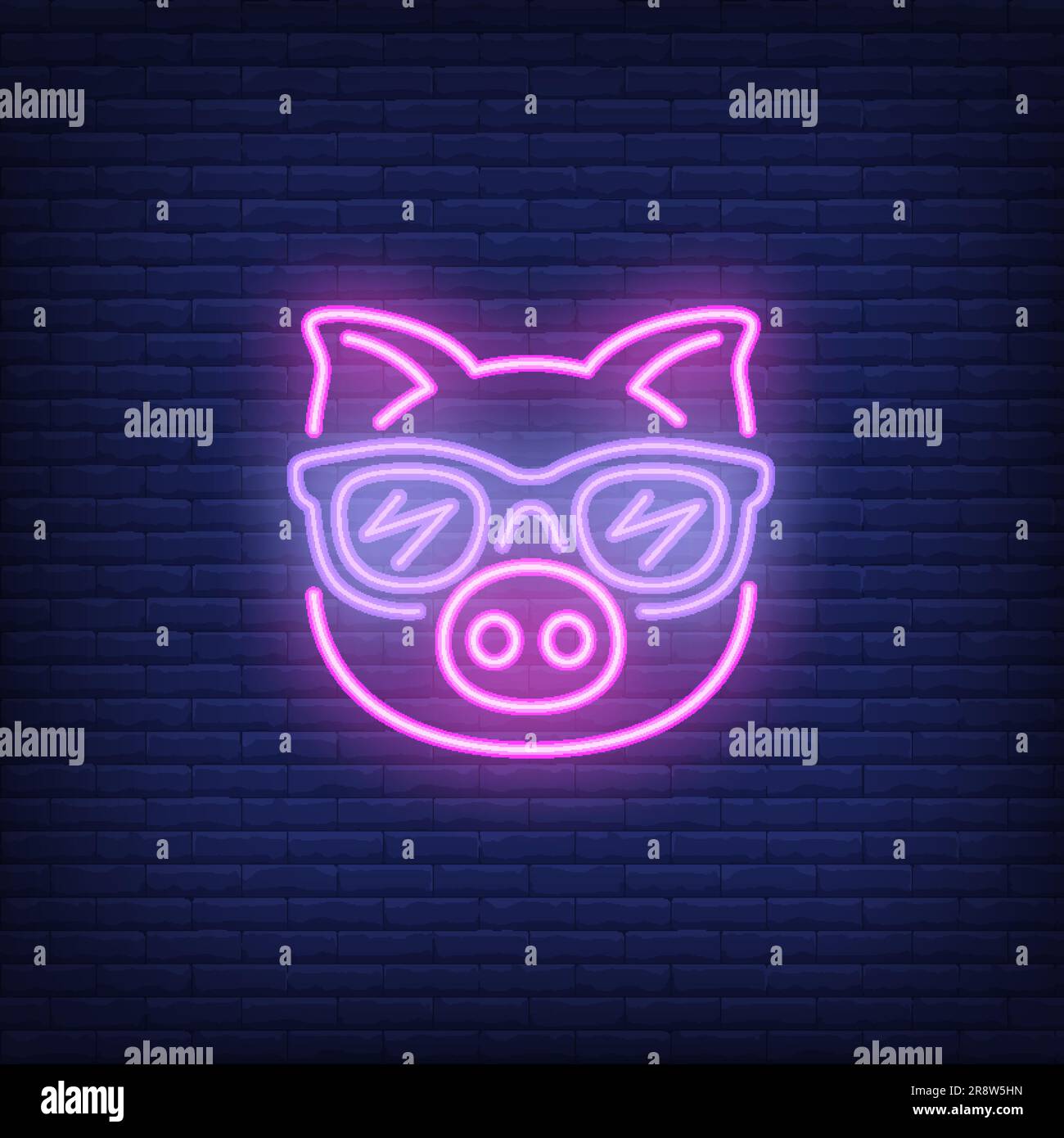 Light pink pig head Stock Vector Images - Alamy