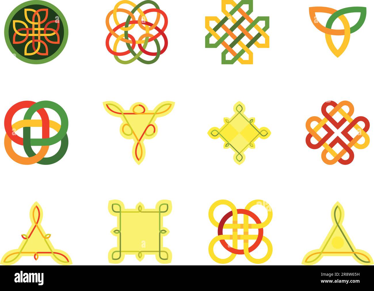 Celtic Ornament Icon Set Stock Vector Image & Art - Alamy