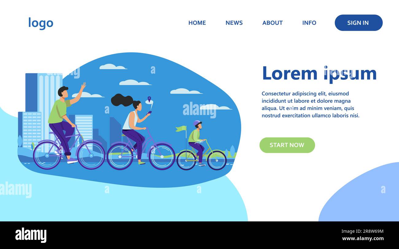 Boy and girl riding bikes Stock Vector Images - Alamy