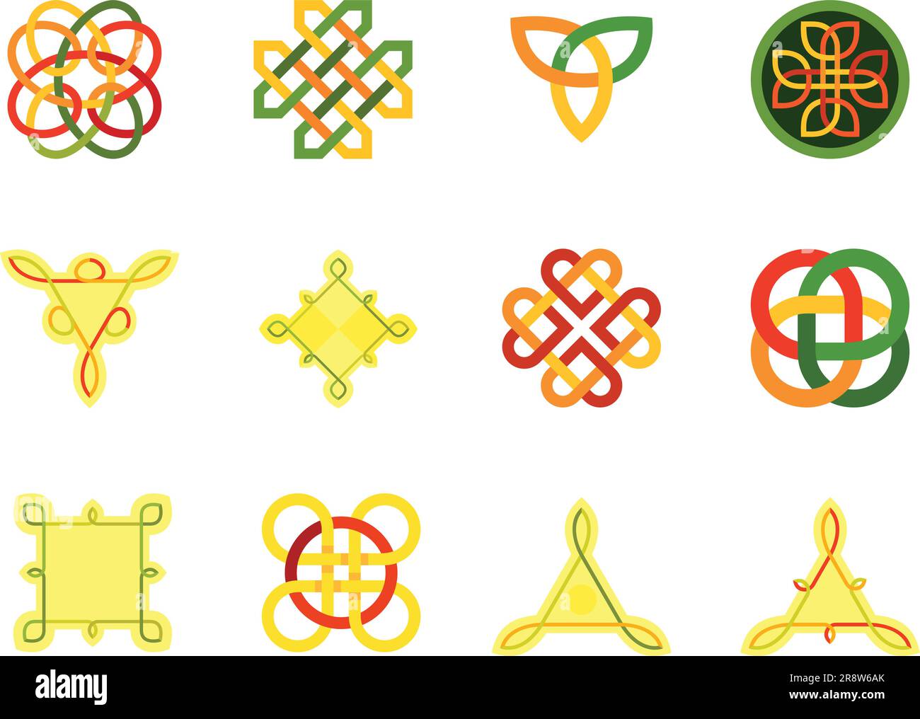 Celtic Ornament Icon Set Stock Vector Image & Art - Alamy