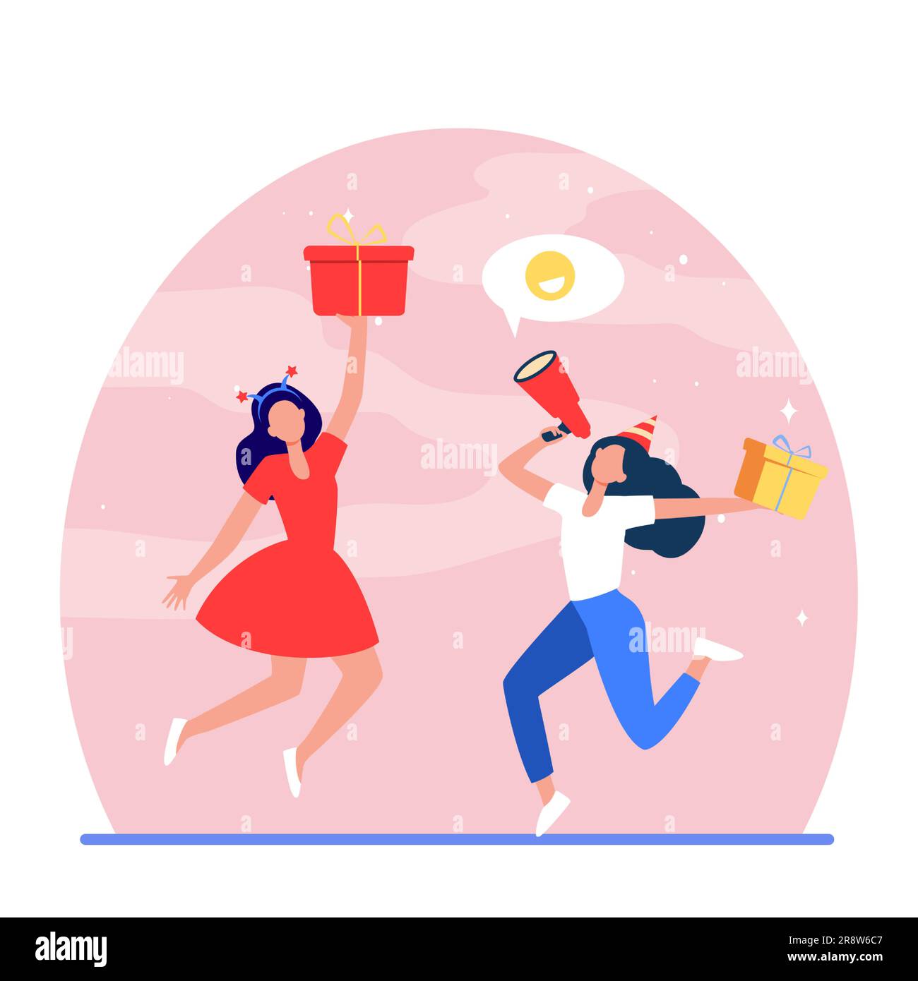 Jumping gifts Stock Vector Images - Alamy