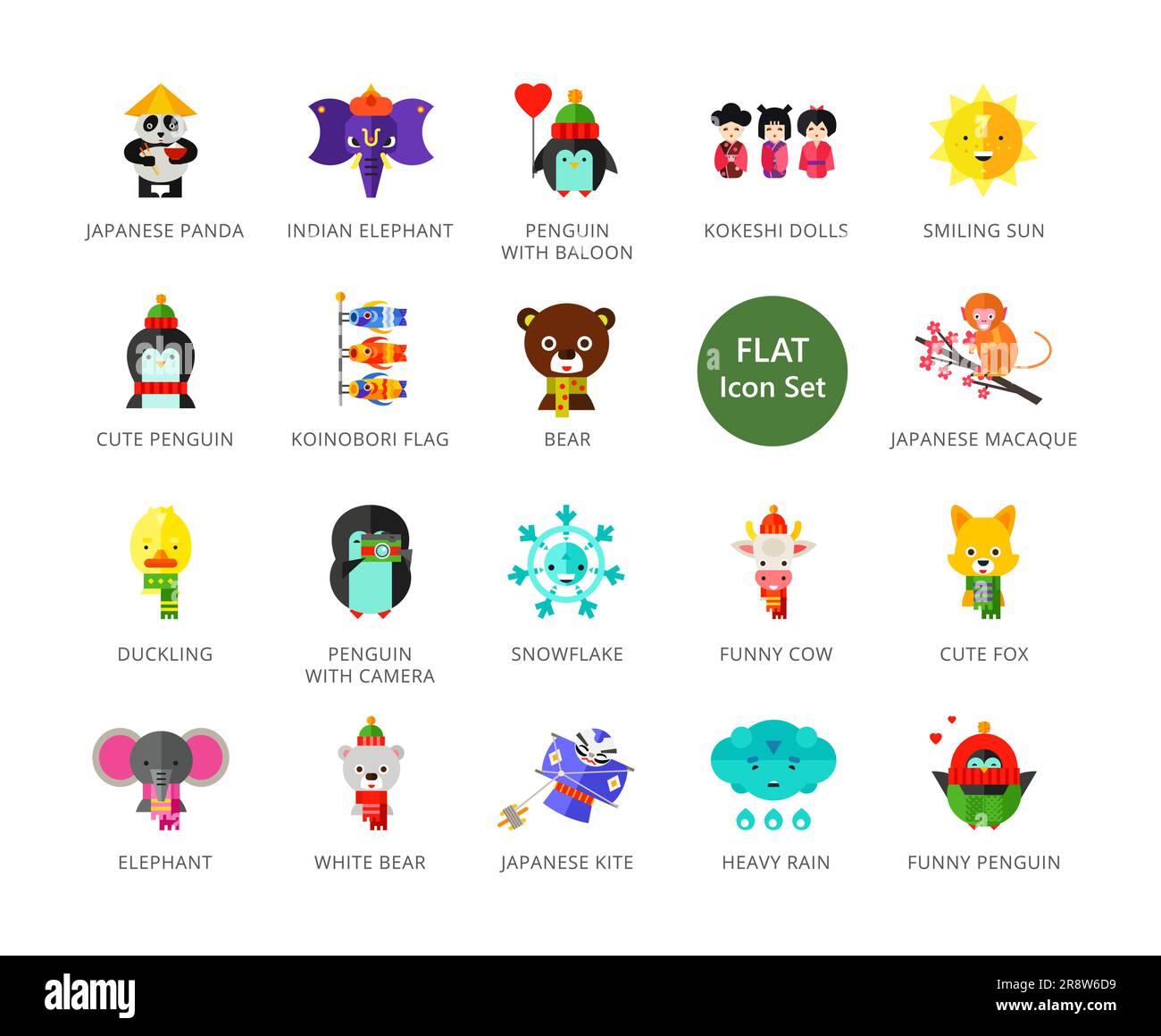 Toys Characters Icons Set Stock Vector Image & Art - Alamy