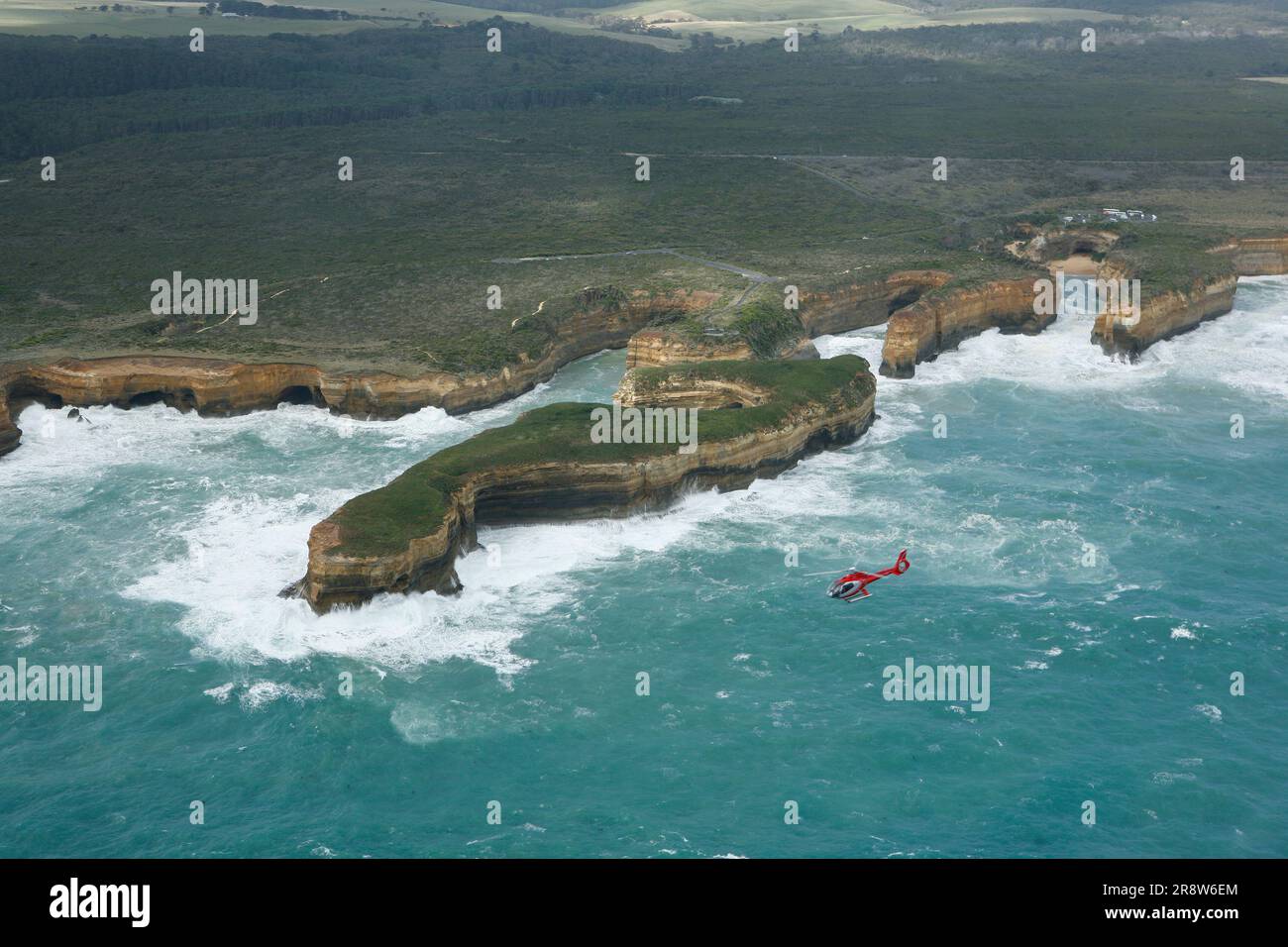 the sky view of the Great Ocean Road Stock Photo - Alamy