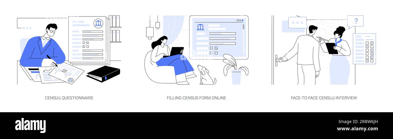 Population census abstract concept vector illustrations Stock Vector ...