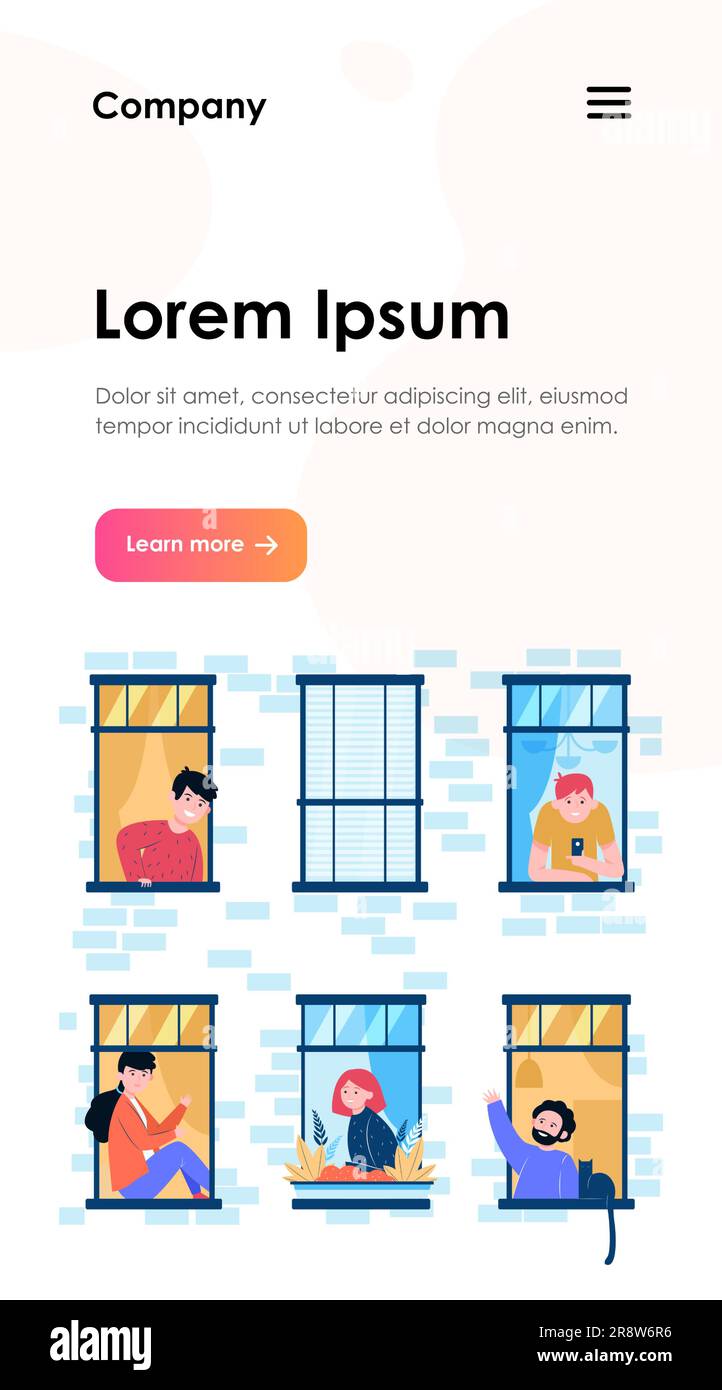 Apartment neighbors Cut Out Stock Images & Pictures - Alamy