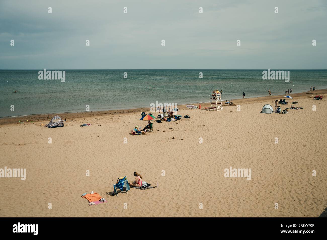 Sand dunes and beach at Stanhope, in Prince Edward Island national park ...