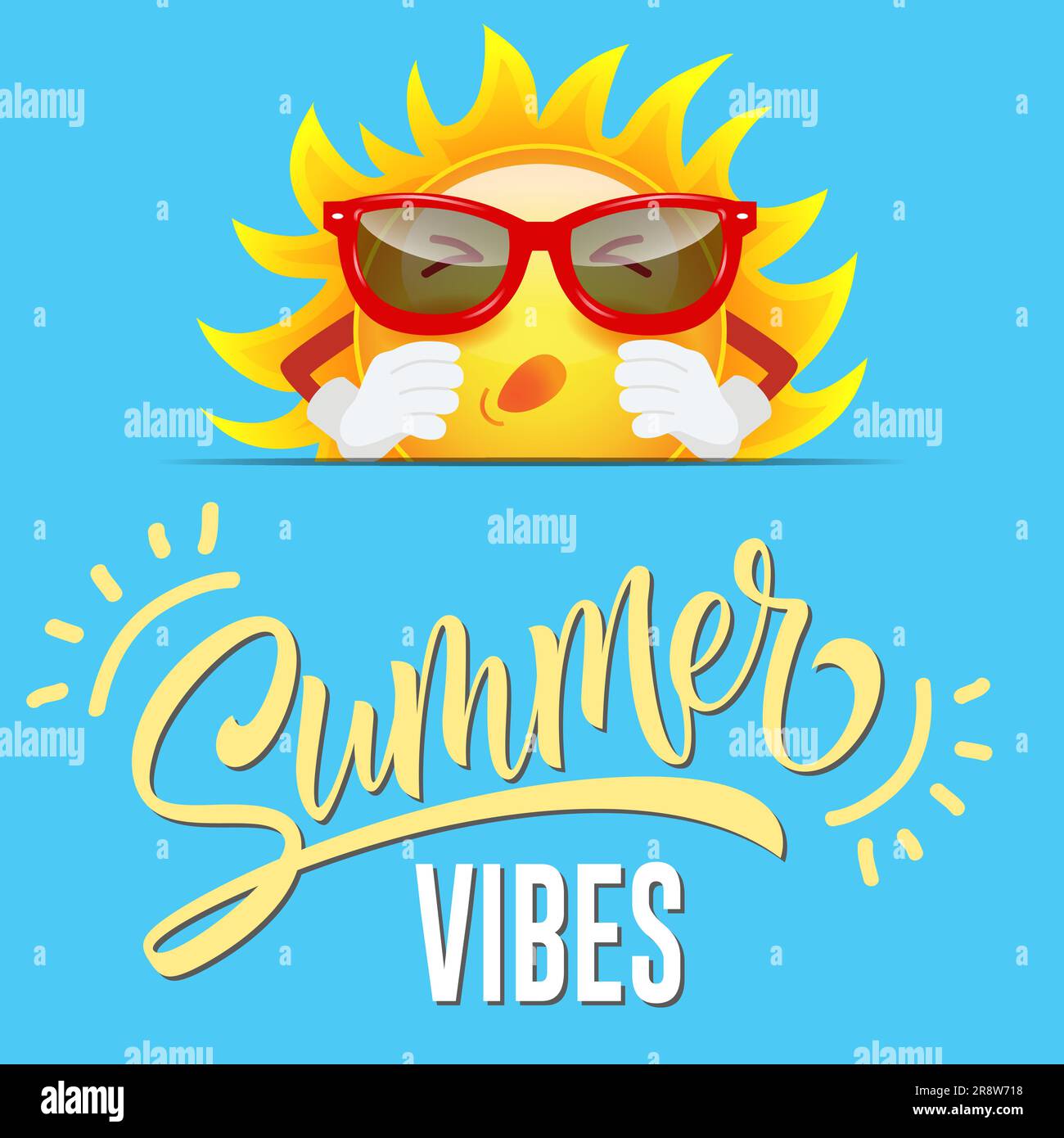Summer time flyer cartoon hi-res stock photography and images - Alamy