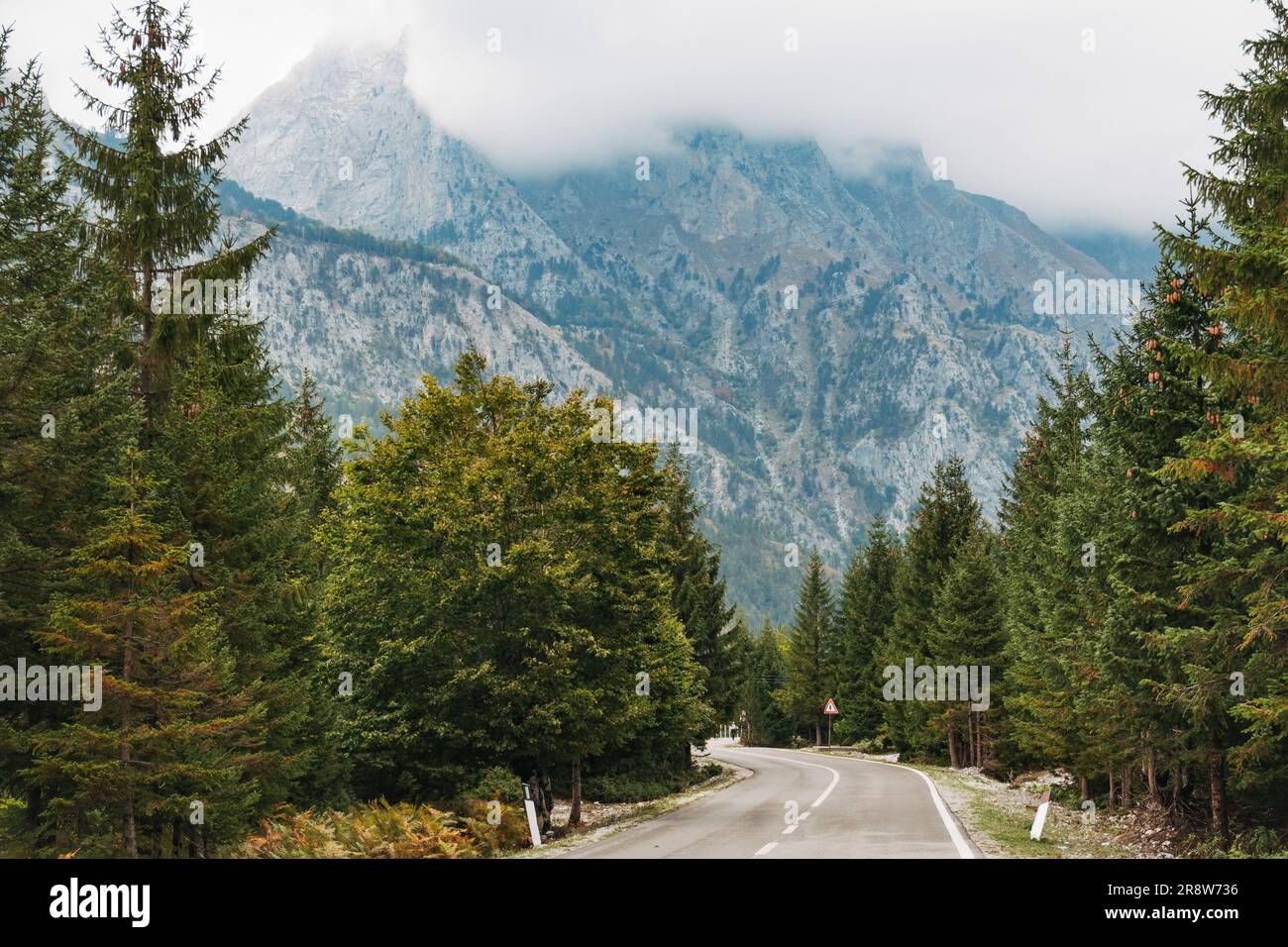 the road into Valbona Valley National Park, Albania Stock Photo - Alamy