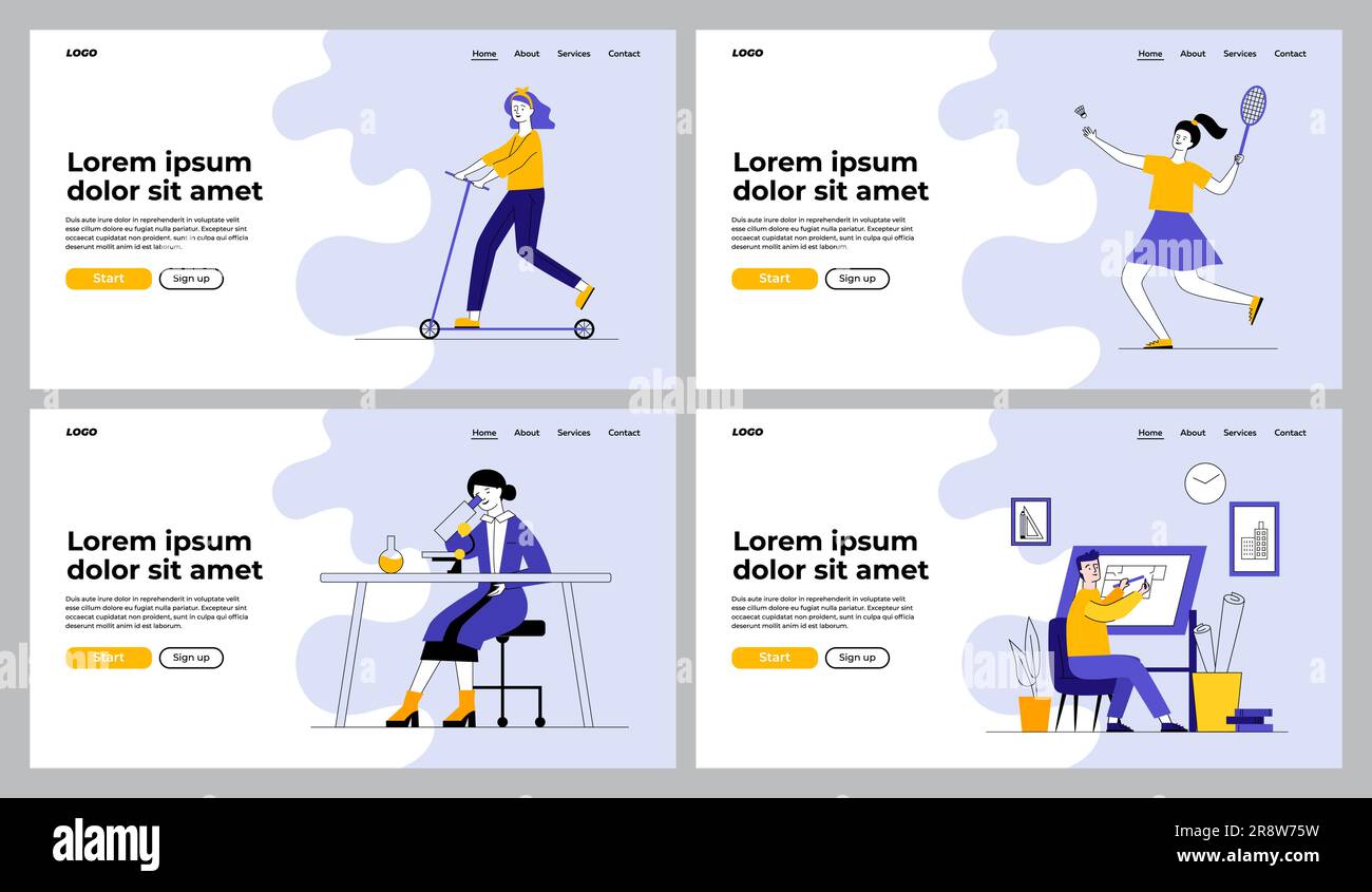 Work and leisure set Stock Vector Image & Art - Alamy