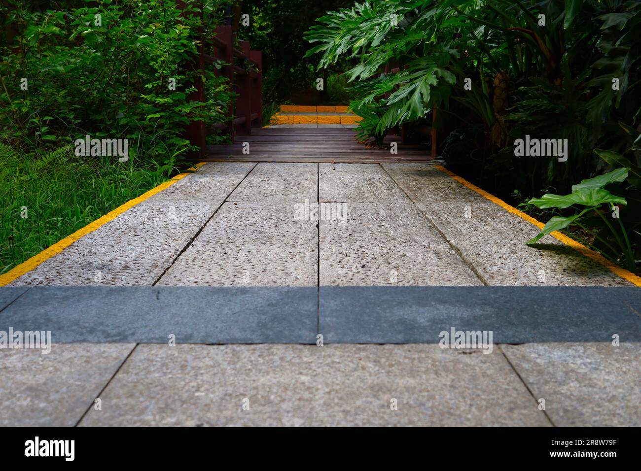 Walkway Through Park Stock Photo - Alamy