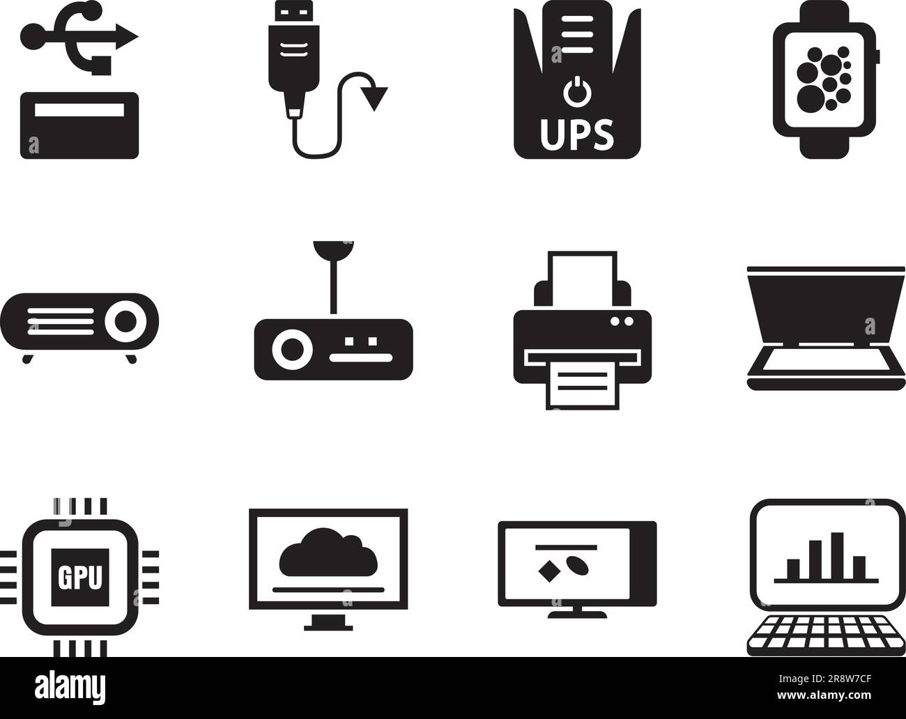 Serial printer Stock Vector Images - Alamy
