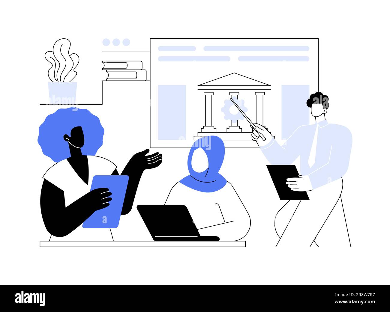 Financial advisory service abstract concept vector illustration Stock ...