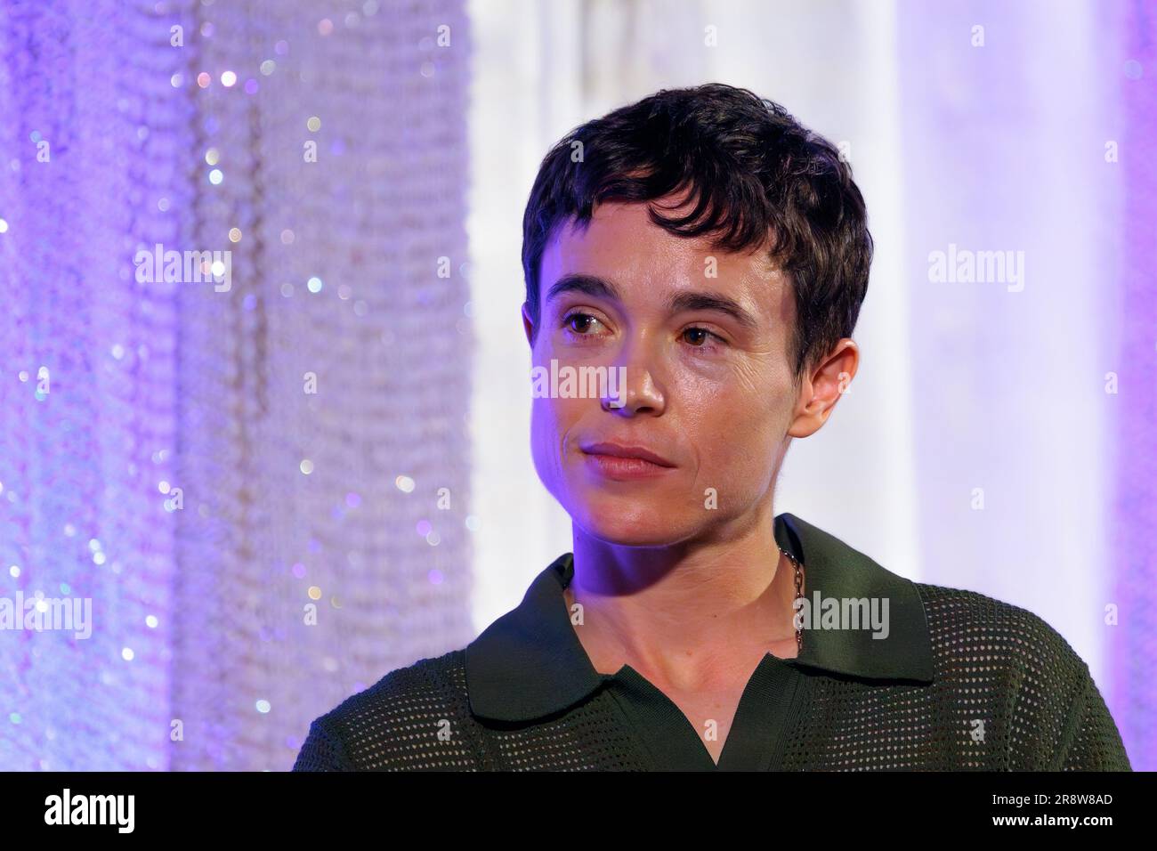 Berlin, Germany. 22nd June, 2023. Elliot Page, actor and author, sits ...