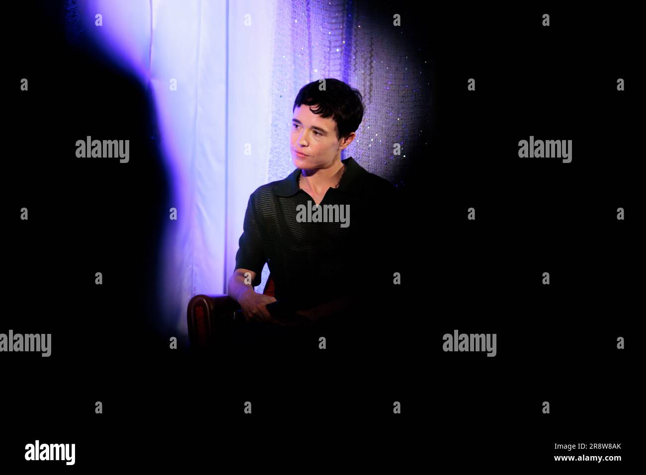 Berlin, Germany. 22nd June, 2023. Elliot Page, actor and author, sits ...