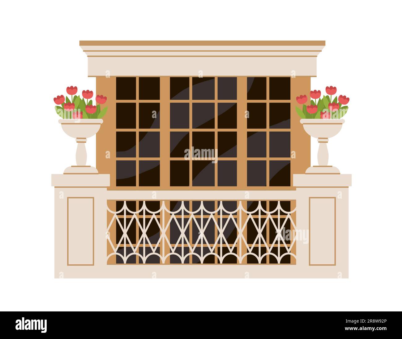 Beautiful decorated window concept Stock Vector Image & Art - Alamy