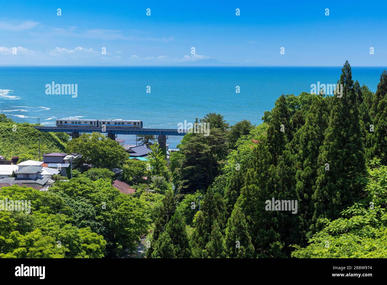 Gono-Line and Sea of Japan Stock Photo - Alamy