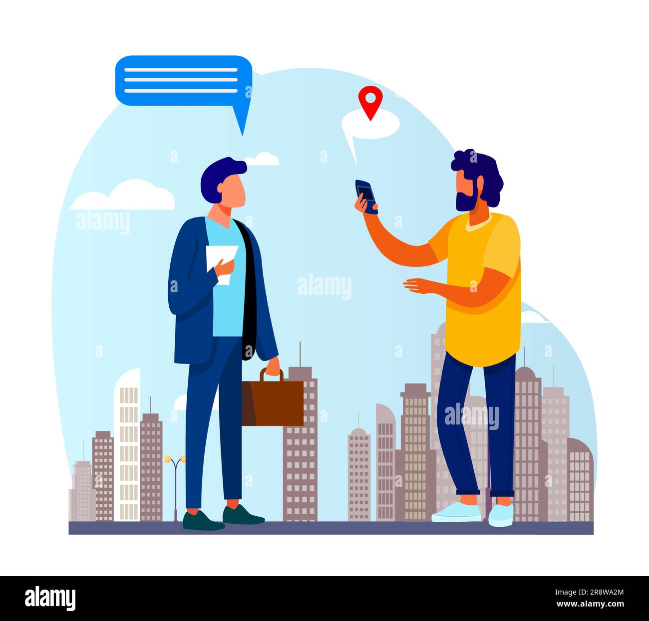 Finding location on map Stock Vector Images - Alamy
