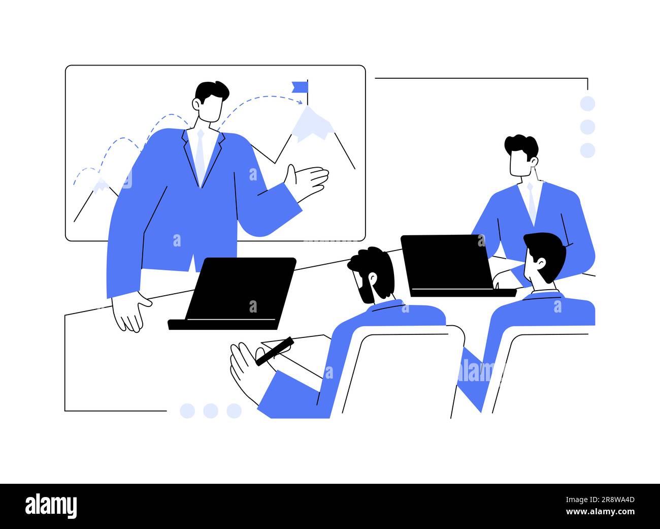 Leadership training abstract concept vector illustration Stock Vector ...