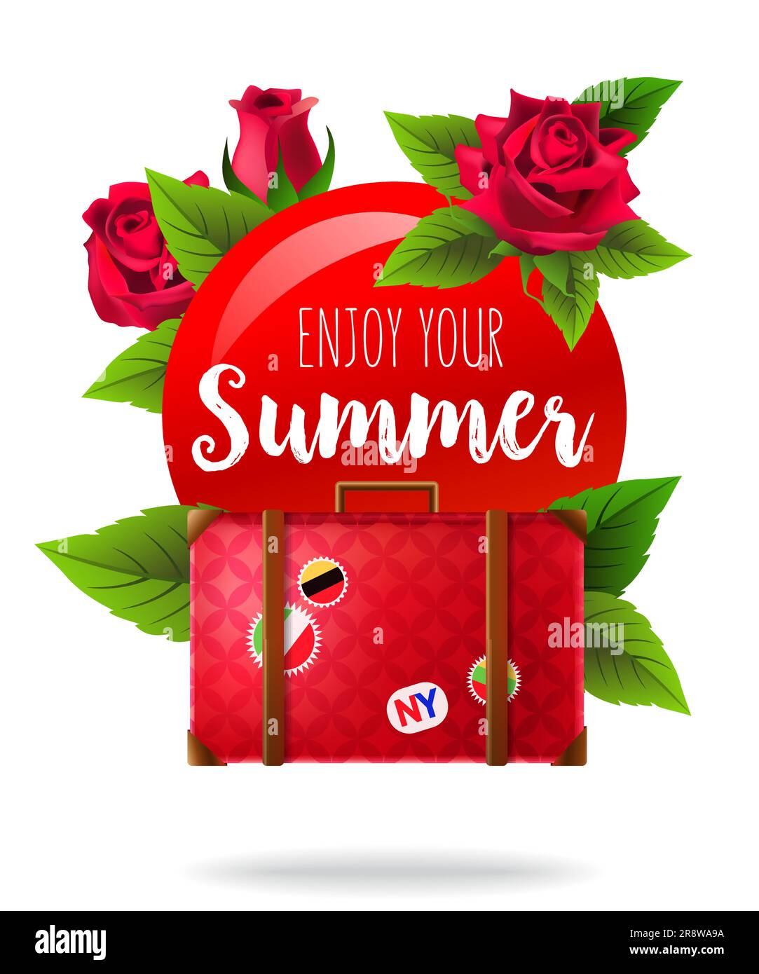 Summer enjoying enjoy summertime Stock Vector Images - Alamy