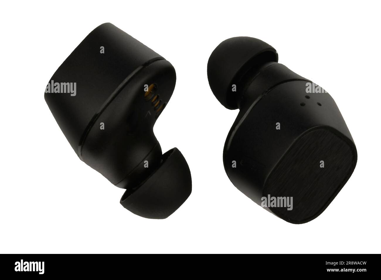 Wireless headset flat white Cut Out Stock Images & Pictures - Alamy