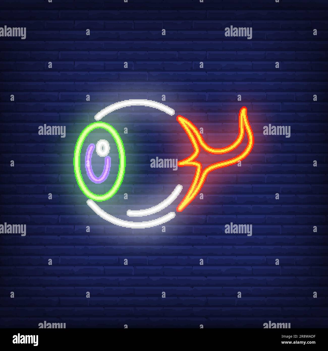 Human eye neon sign Stock Vector Image & Art - Alamy