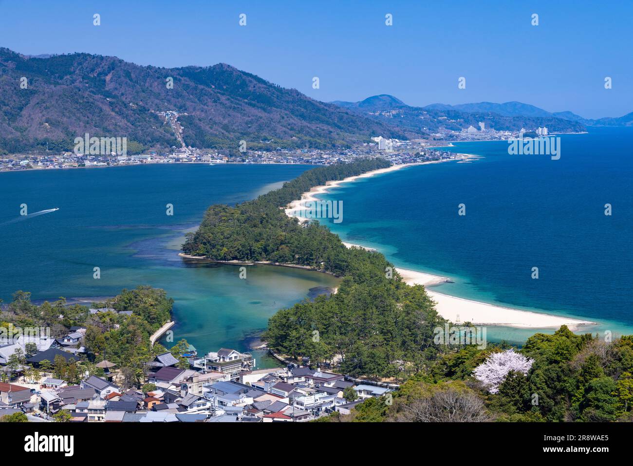 Amanohashidate in spring Stock Photo - Alamy