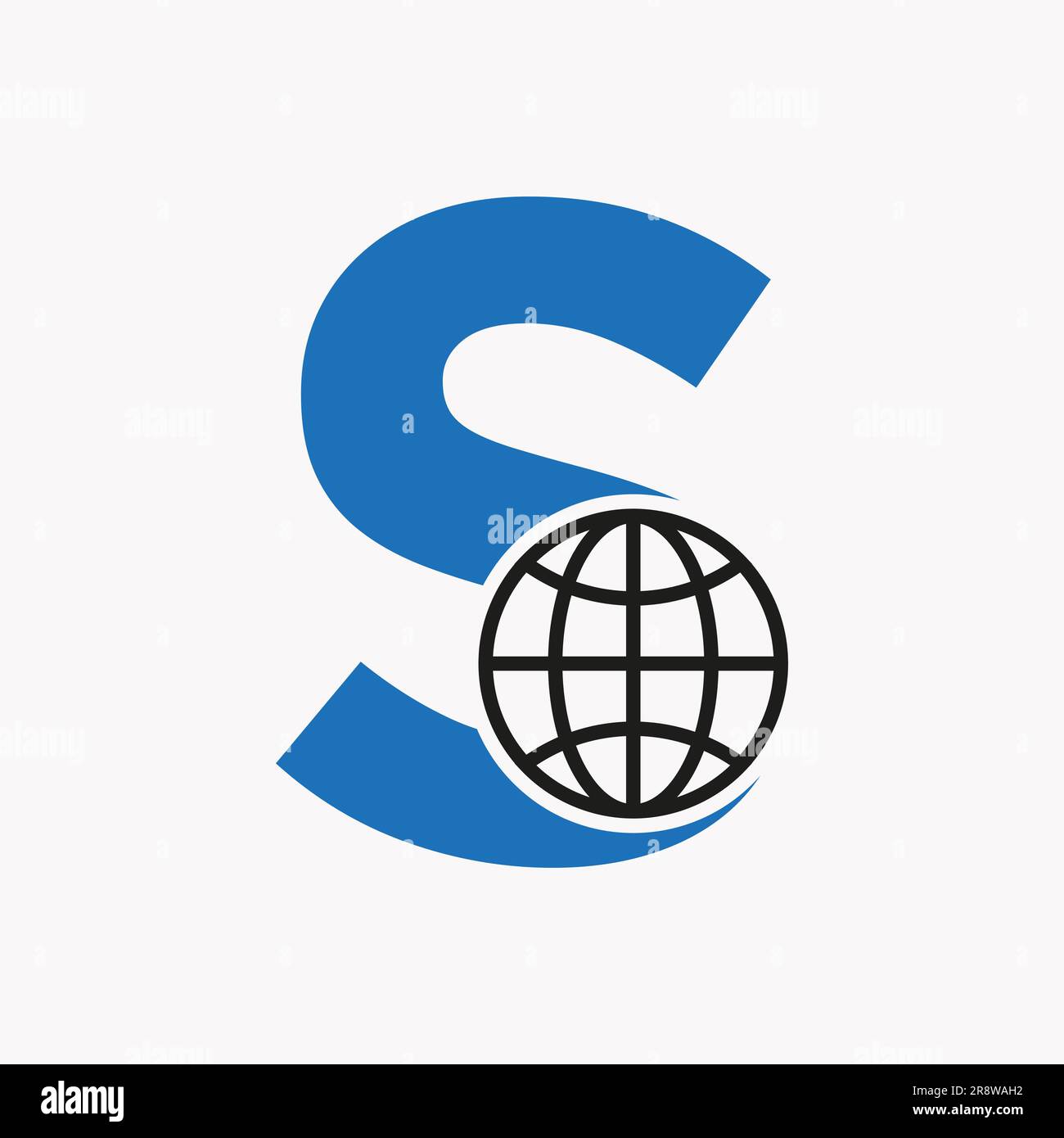 Letter S Global Logo Design. Global Logotype Symbol Vector Template ...