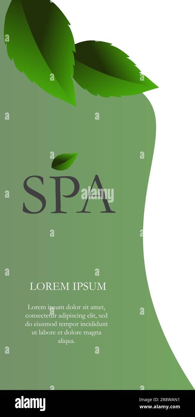 Spa lettering on white and green background Stock Vector Image & Art ...
