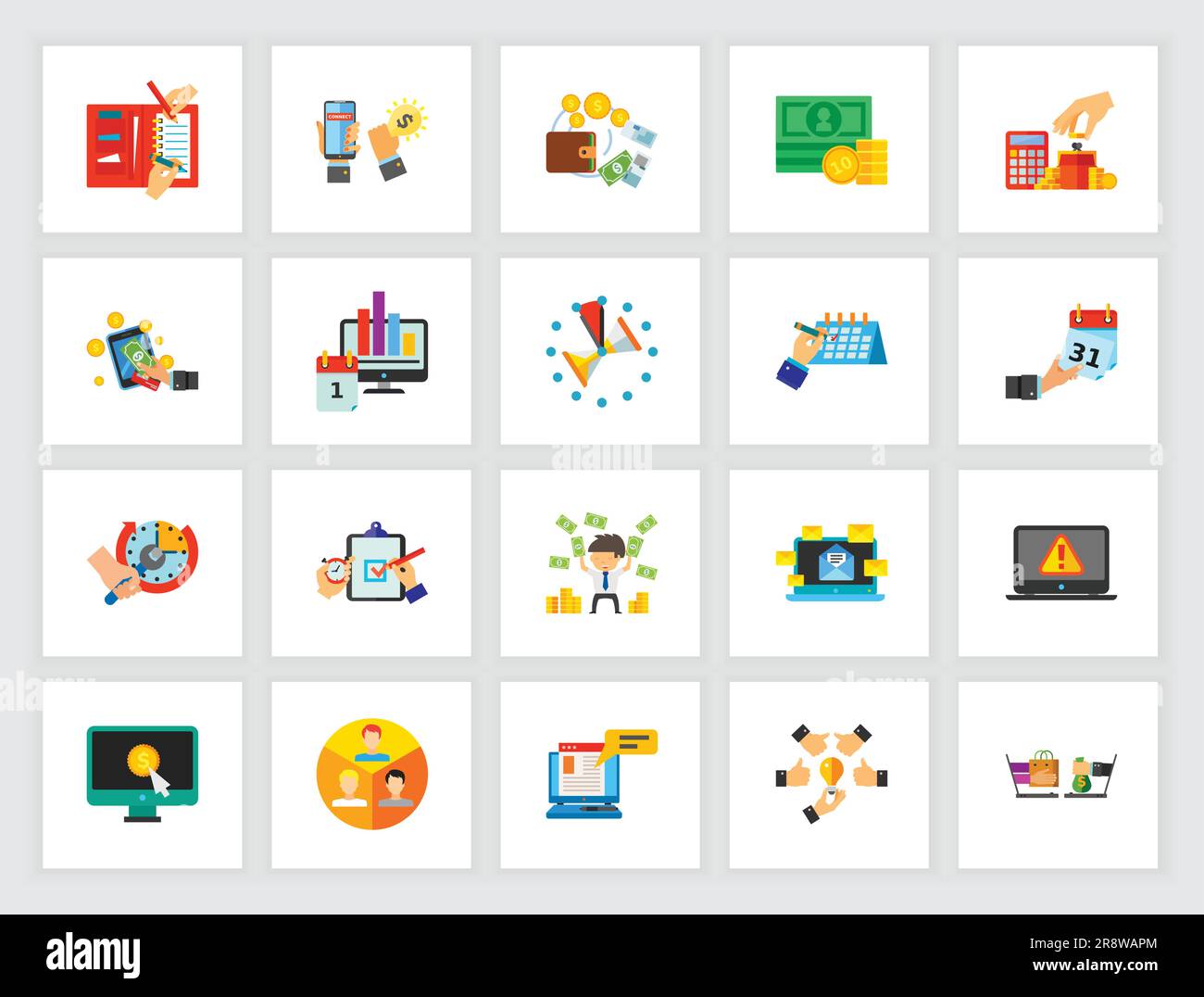 Creative business icon set Stock Vector Image & Art - Alamy