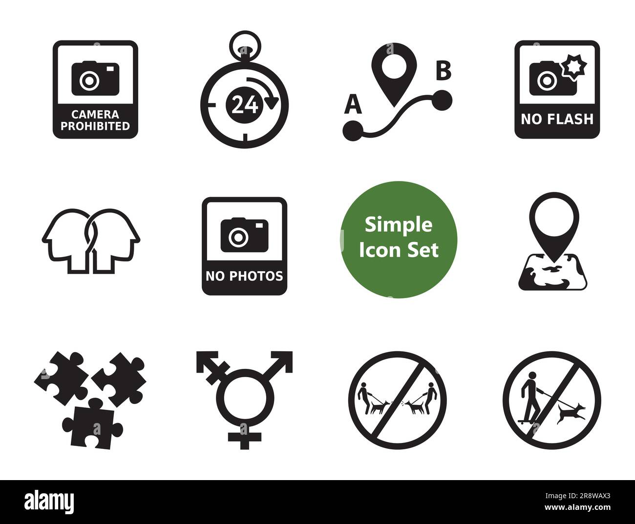 Collaboration Icons Set Stock Vector Image & Art - Alamy