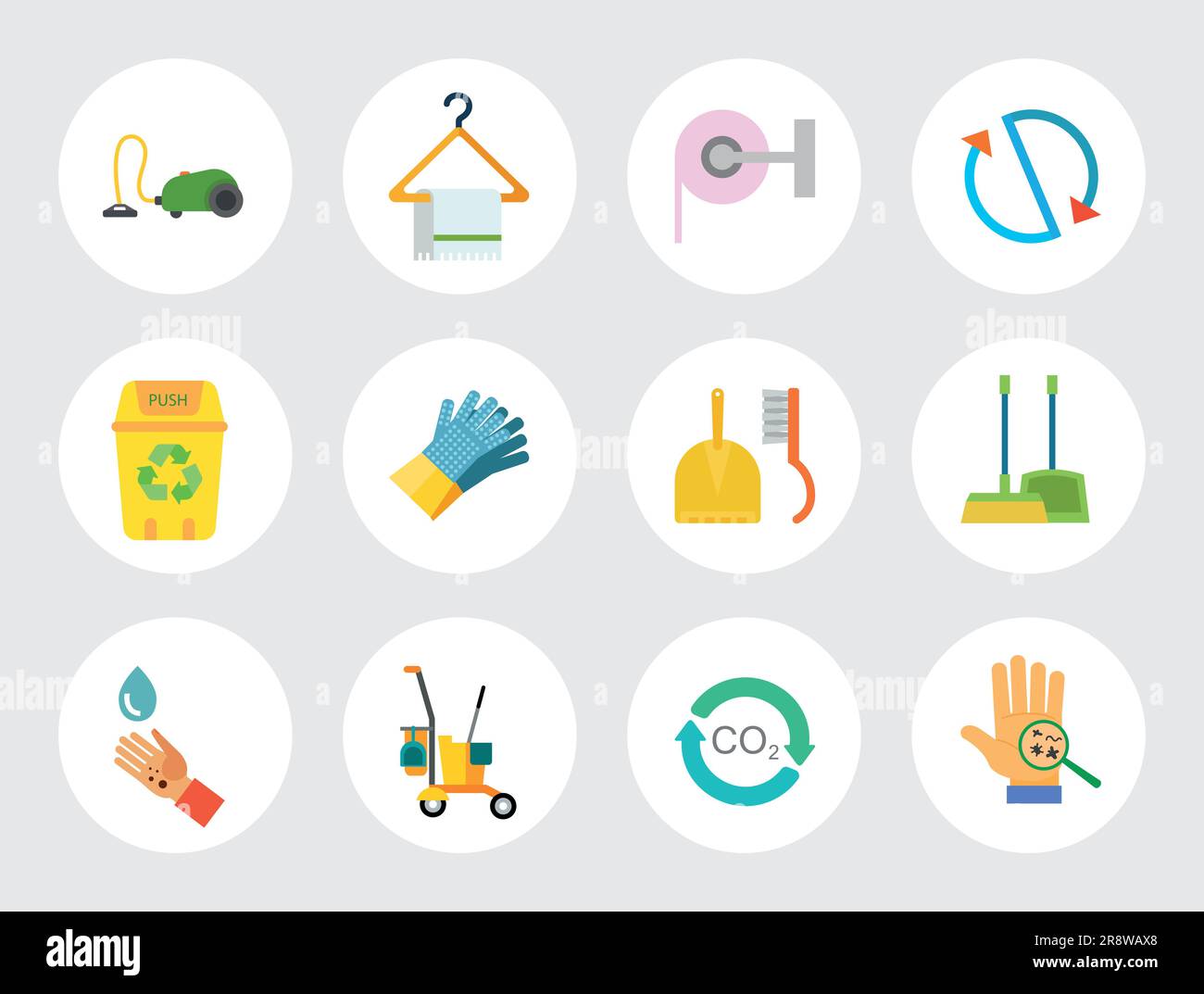 Cleaning Icon Set Stock Vector Image & Art - Alamy