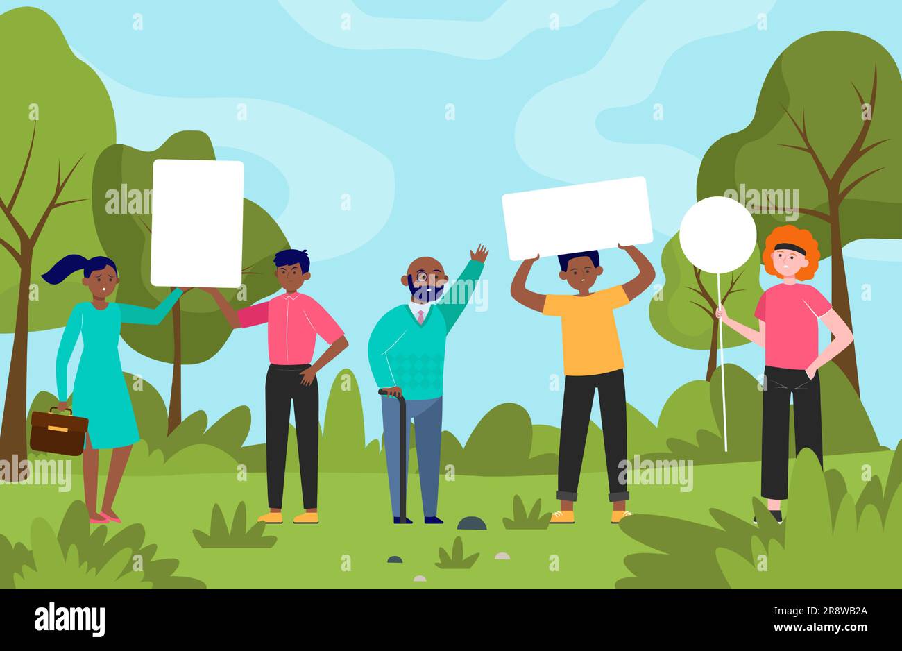 Park protest Stock Vector Images - Alamy