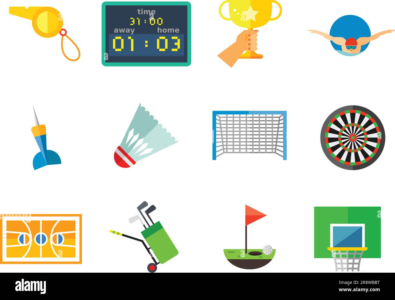 Sport Games Icon Set Stock Vector Image & Art - Alamy