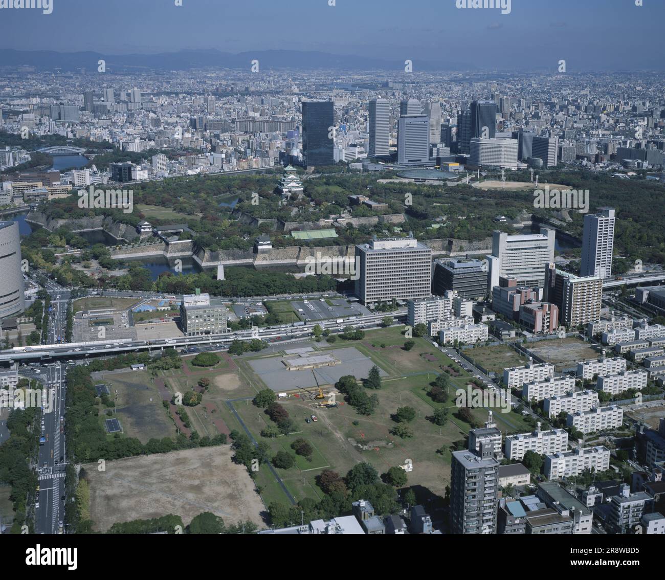 Naniwa Palace Site and Osaka Castle Stock Photo - Alamy