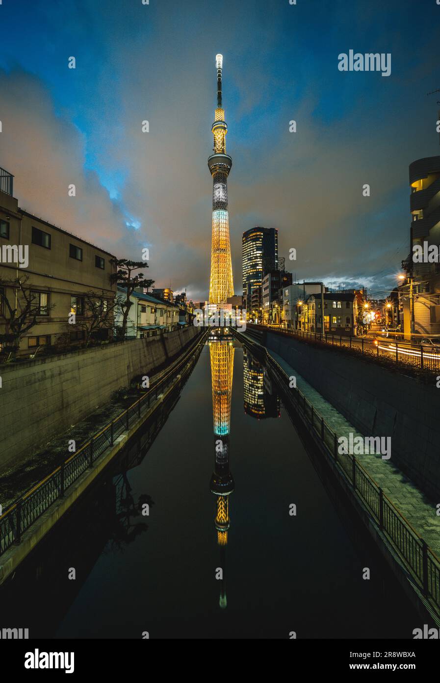 Sky Tree at night Stock Photo - Alamy