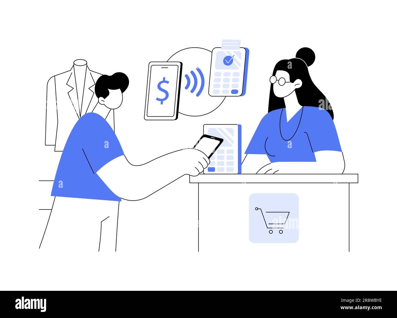 Make payments abstract concept vector illustration Stock Vector Image ...