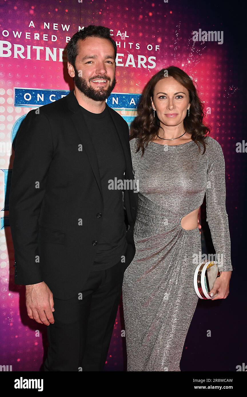 Laura Benanti and Patrick Brown attend the Broadway opening night of ...