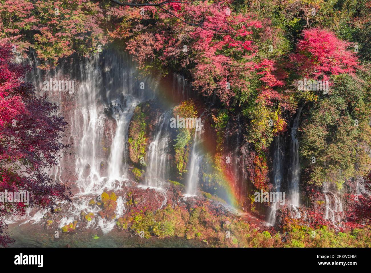 Shiraito Falls and Rainbow Stock Photo - Alamy