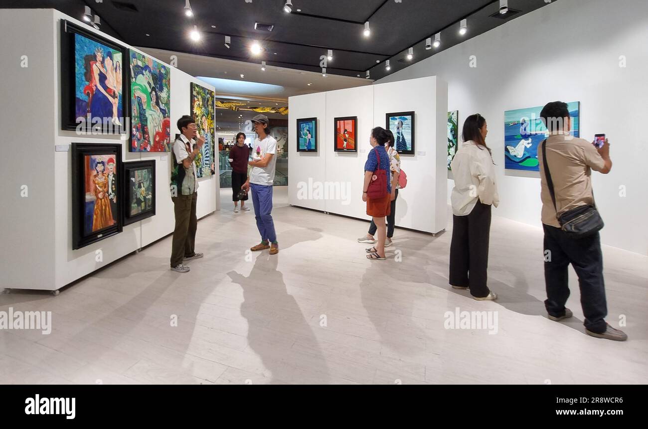 Bangkok, Thailand - June 10, 2023 : Thai Contemporary Art "My Brushwork" Solo art Exhibition by ...
