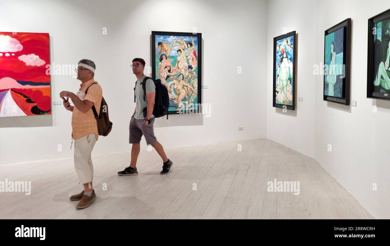 Bangkok, Thailand - June 10, 2023 : Thai Contemporary Art "My Brushwork" Solo art Exhibition by ...