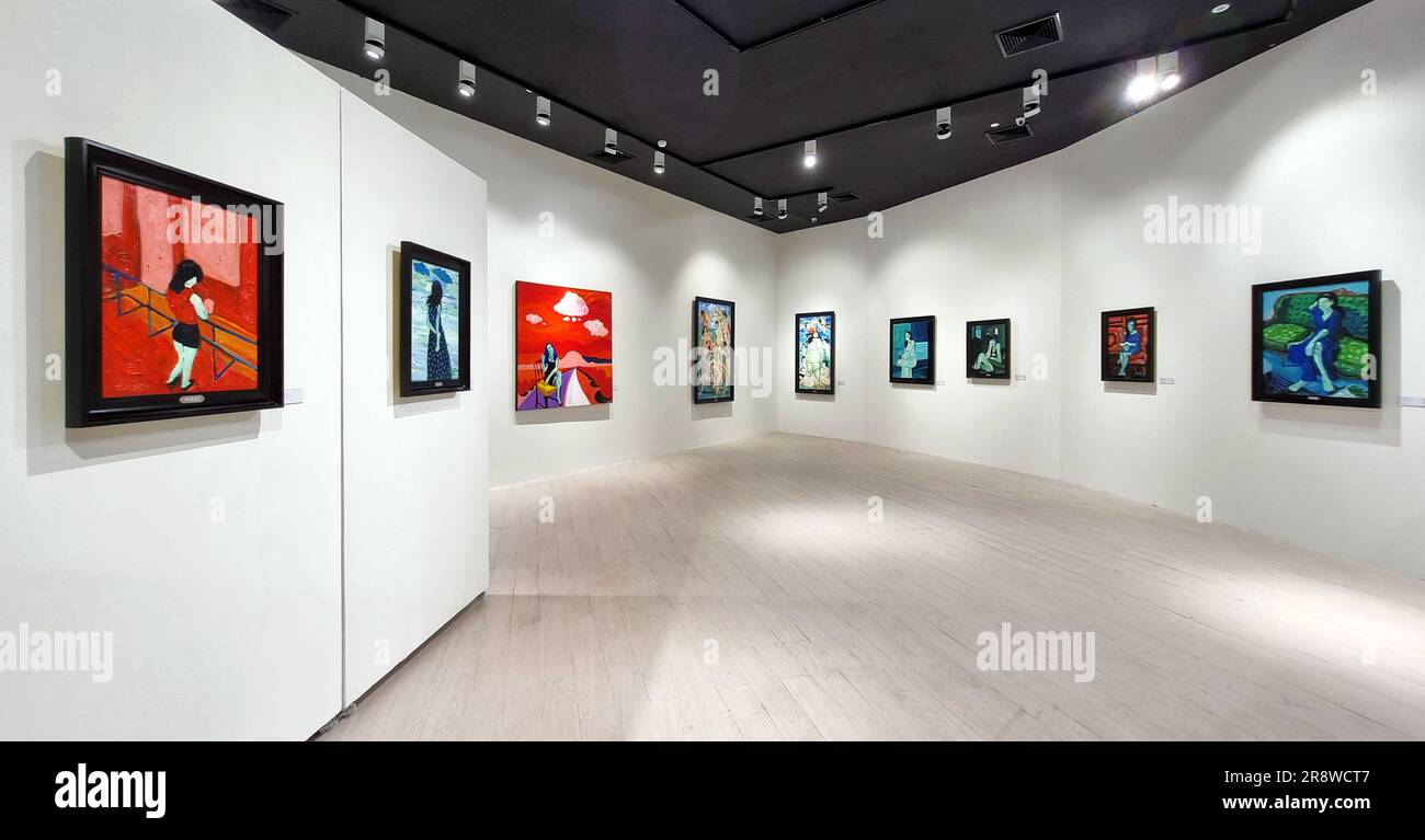Bangkok, Thailand - June 10, 2023 : Thai Contemporary Art "My Brushwork" Solo art Exhibition by ...