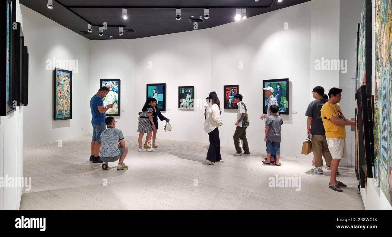 Bangkok, Thailand - June 10, 2023 : Thai Contemporary Art "My Brushwork" Solo art Exhibition by ...