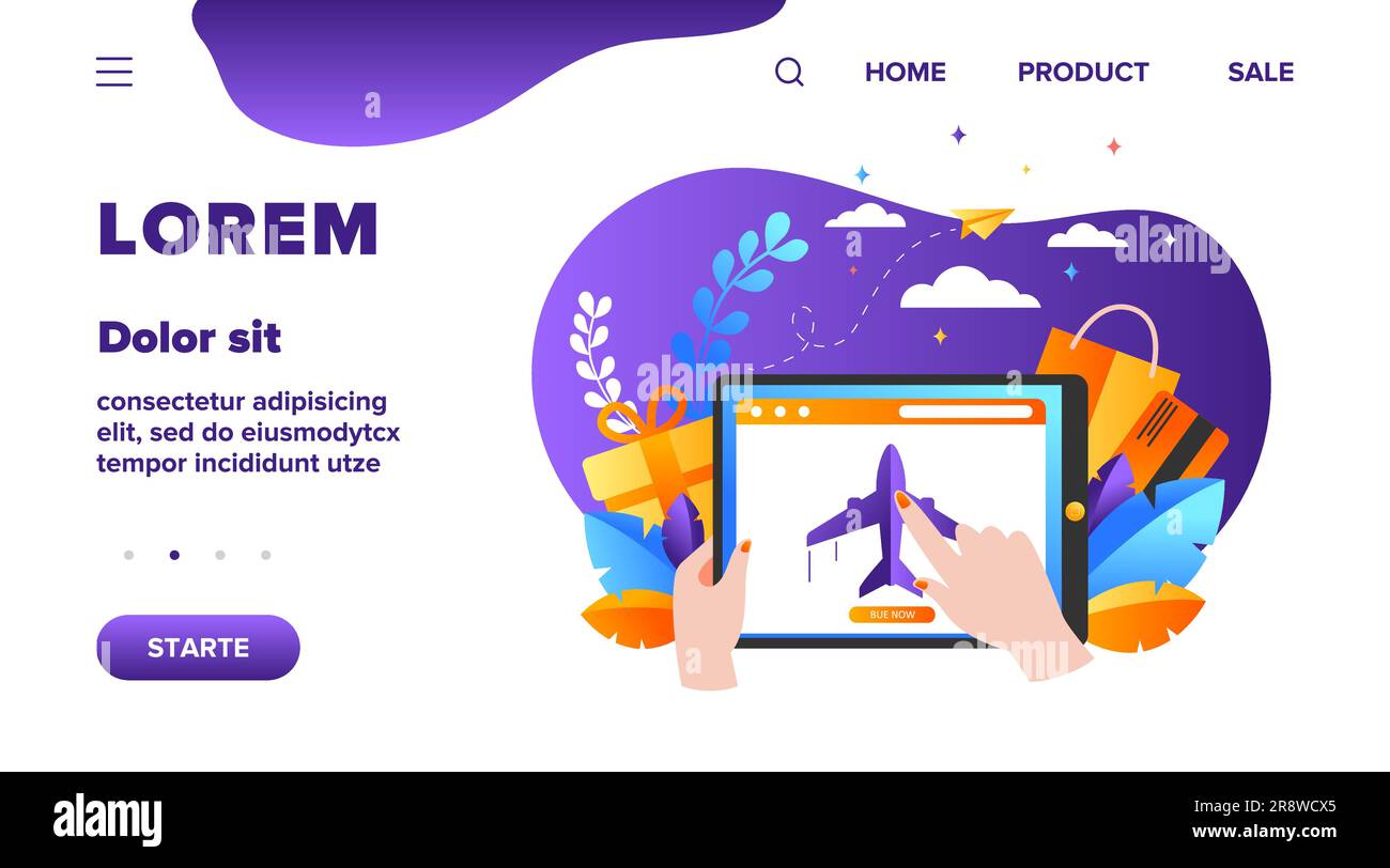 Holding plane tickets Stock Vector Images - Alamy