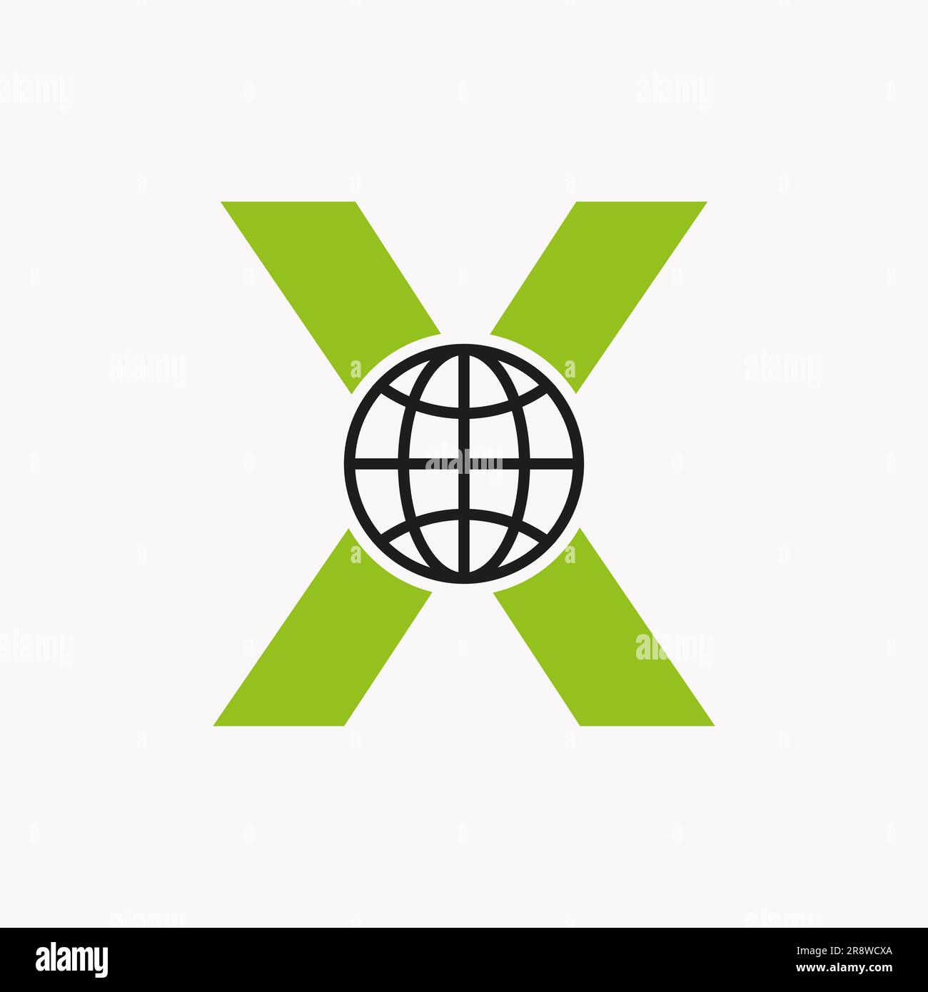 Letter X Global Logo Design. Global Logotype Symbol Vector Template ...