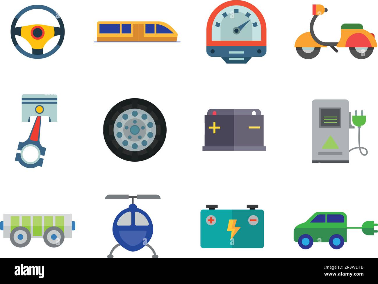 Vehicle Icons Set Stock Vector Image & Art - Alamy