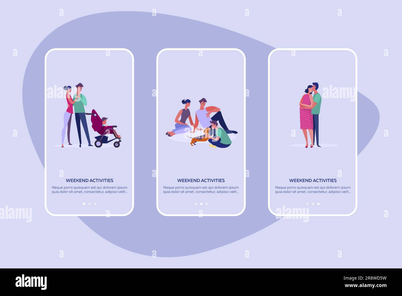 Weekend activities set Stock Vector Image & Art - Alamy